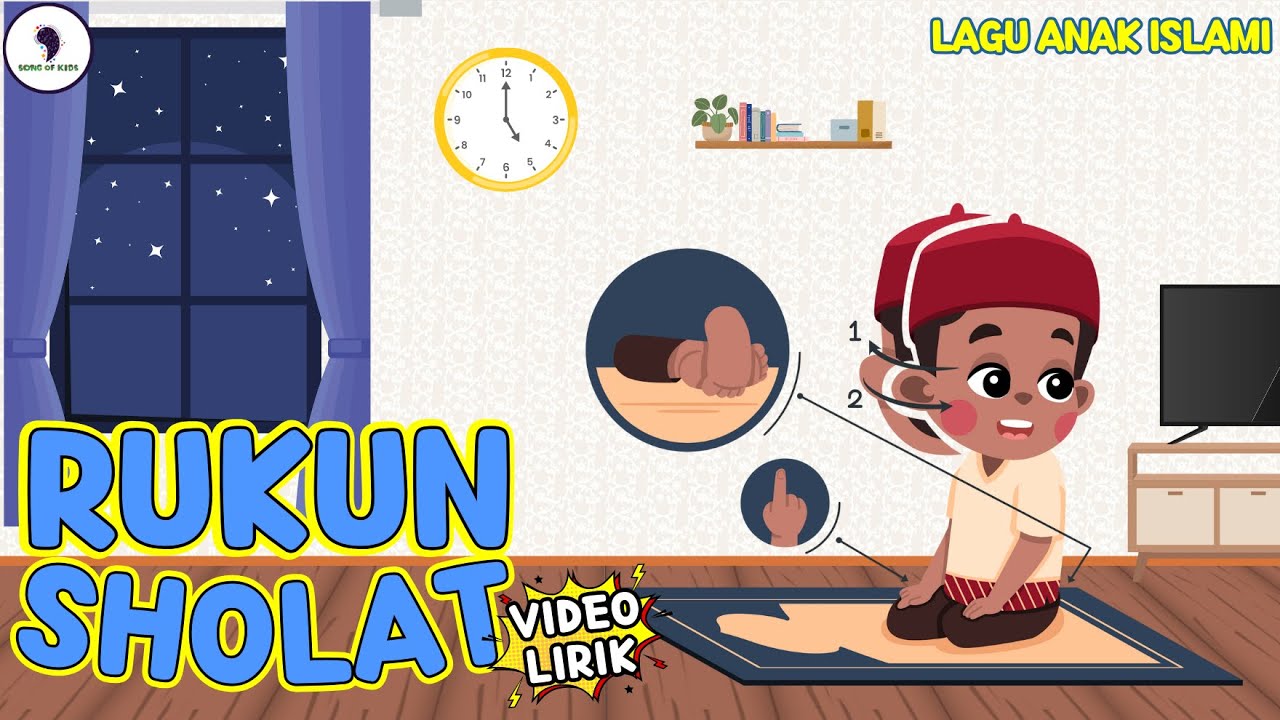 Rukun Sholat - Lagu Anak Islami (Video Lirik) Song of Kids - YouTube