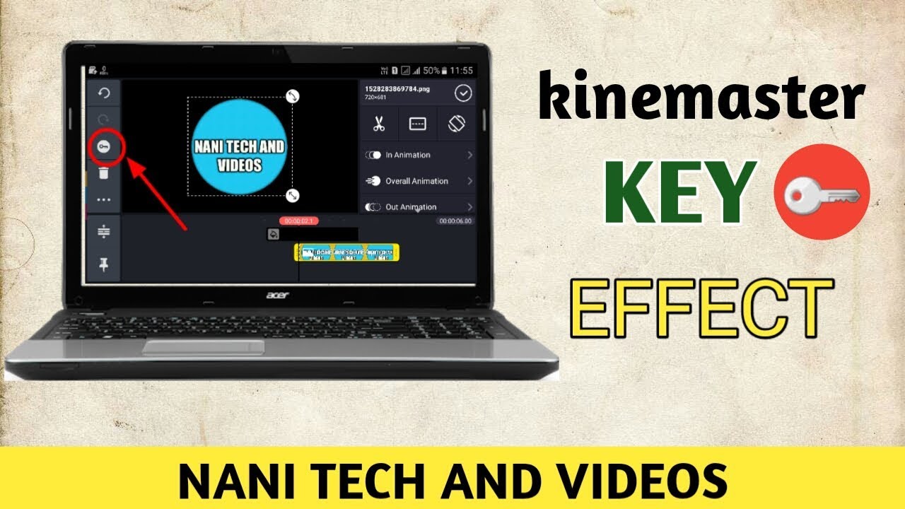 kinemaster tutorial || key icon editing and use - YouTube