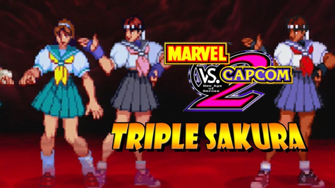 TRIPLE SAKURA - Sakura Legacy: Marvel Vs. Capcom 2 (Dreamcast) - YouTube