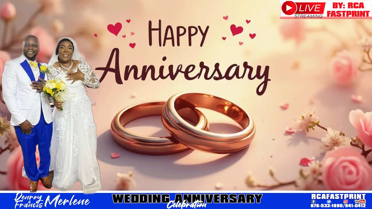 Denroy Francis & Merlene Francis Wedding Anniversary - YouTube