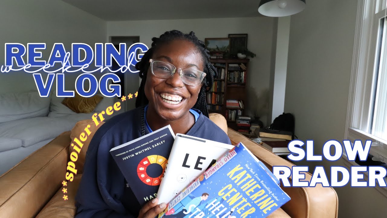 📚 Slow Reader Weekend Reading Vlog 🏓🤪☕️📖💫 | spoiler free | Hello ...