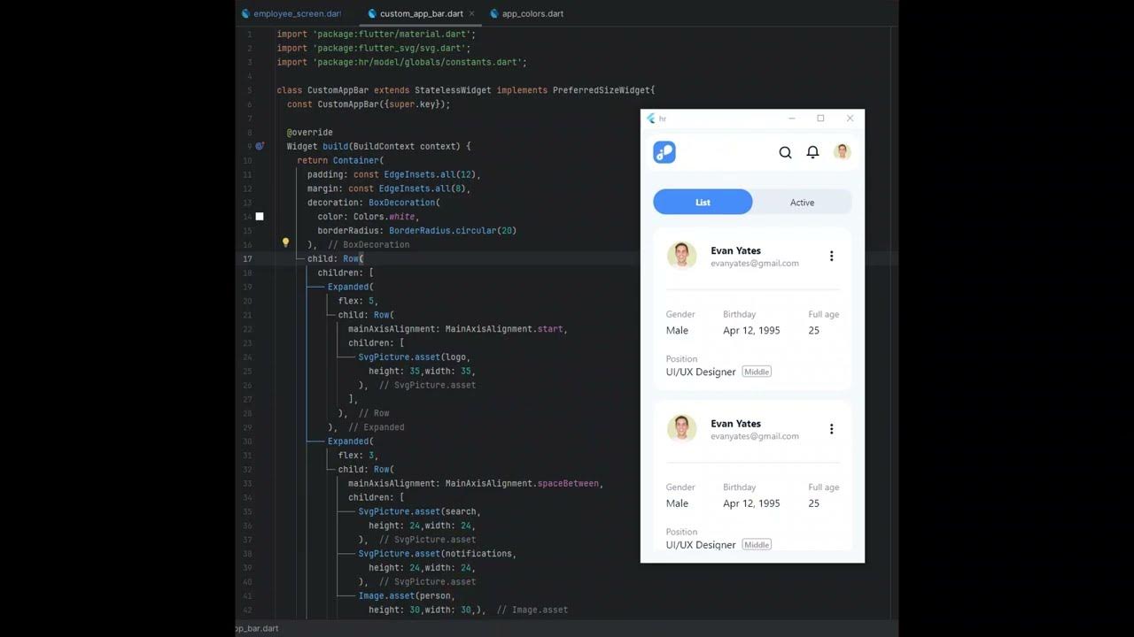 Custom Appbar Flutter Youtube