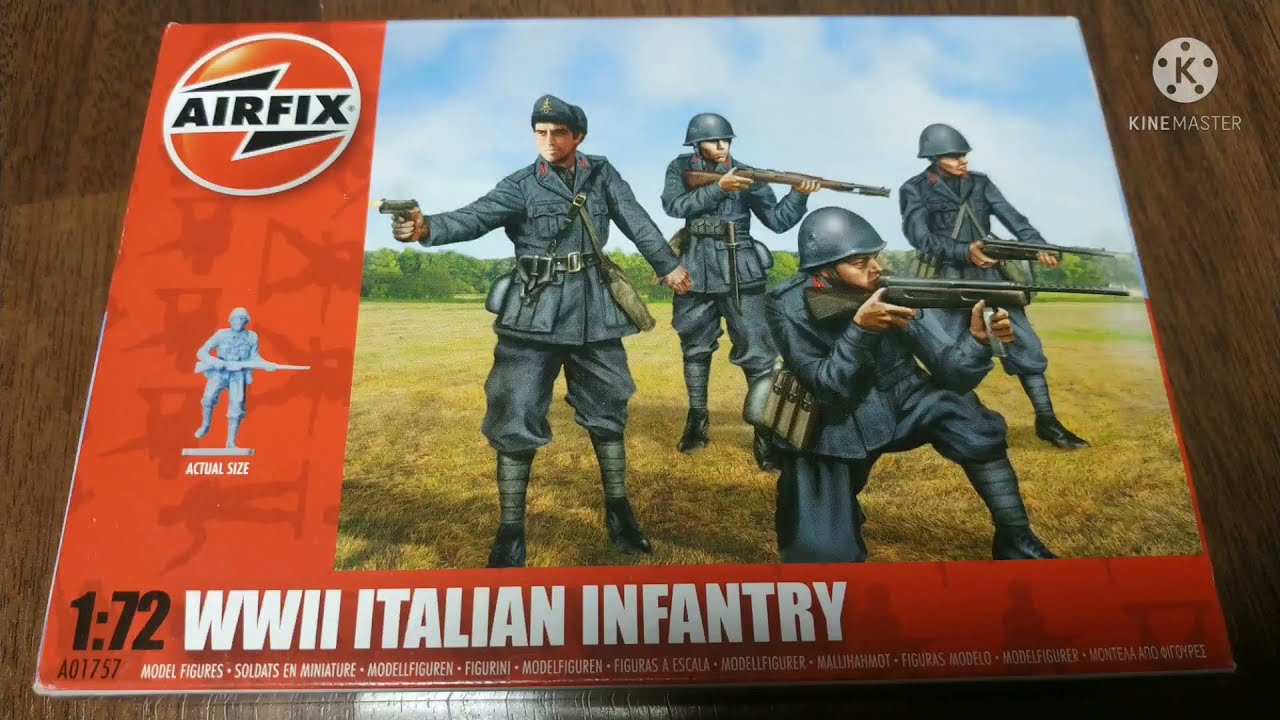 Airfix WWII Italian Infantry 1/72 Unboxing - YouTube