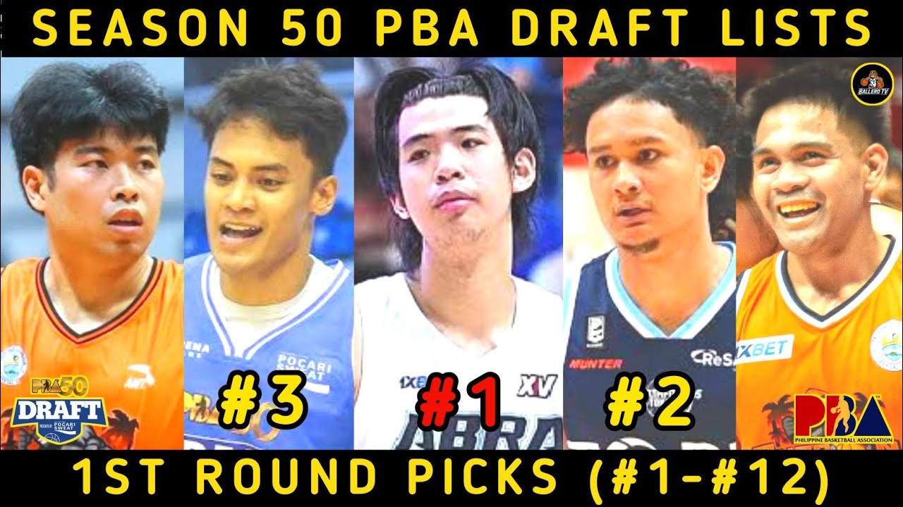 2025 PBA DRAFT: LISTS OF 1ST ROUND DRAFT PICKS! - YouTube