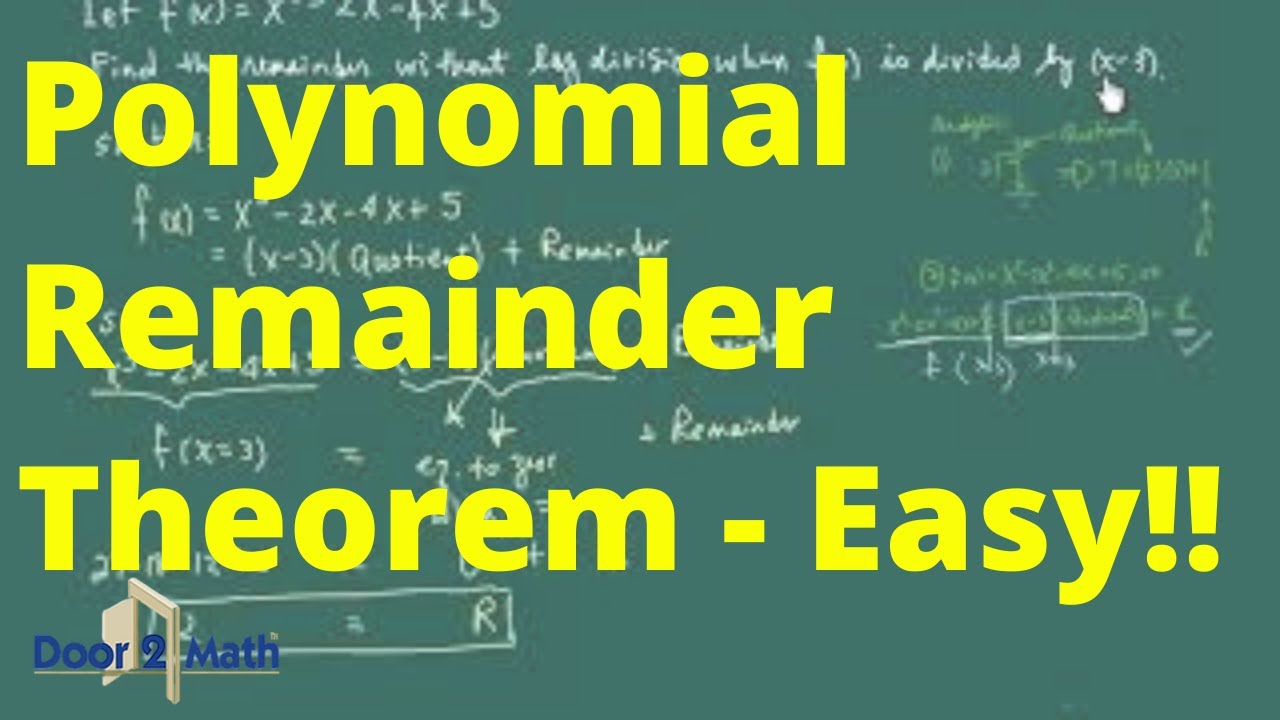 BEST Explanation Of Polynomial Remainder Theorem Find Remainder best-explanation-of-polynomial-remainder-theorem-find-remainder