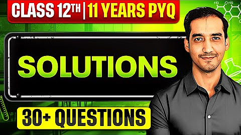 Chapterwise Previous year questions(PYQ) 12 Chemistry Boards 2025 - YouTube