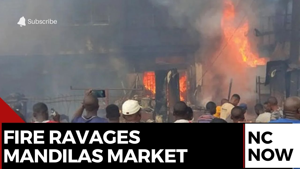 Massive Blaze Guts Mandilas Market in Lagos - YouTube