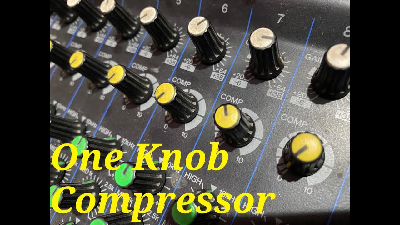 How to use a one knob compressor in hindi - YouTube