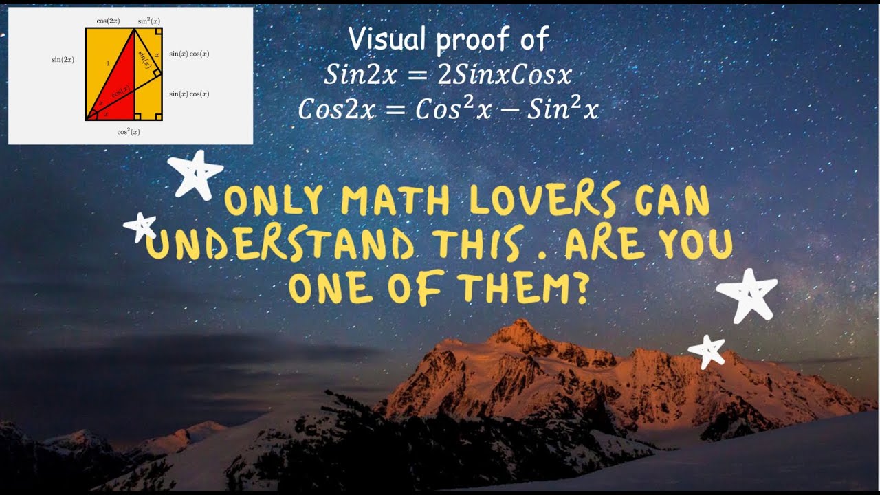 Visual proof of Sin2x and Cos 2x - YouTube