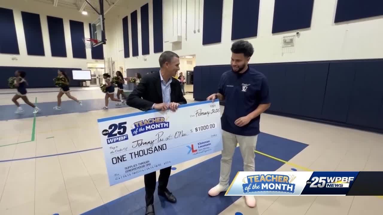 Teacher of the Month: Johnny Prescott-O'Neal of Franklin Academy - YouTube