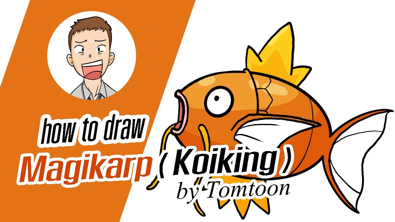 How to draw | Koiking , Magikarp , Pokemon || Tomtoon ||| Procreate ...