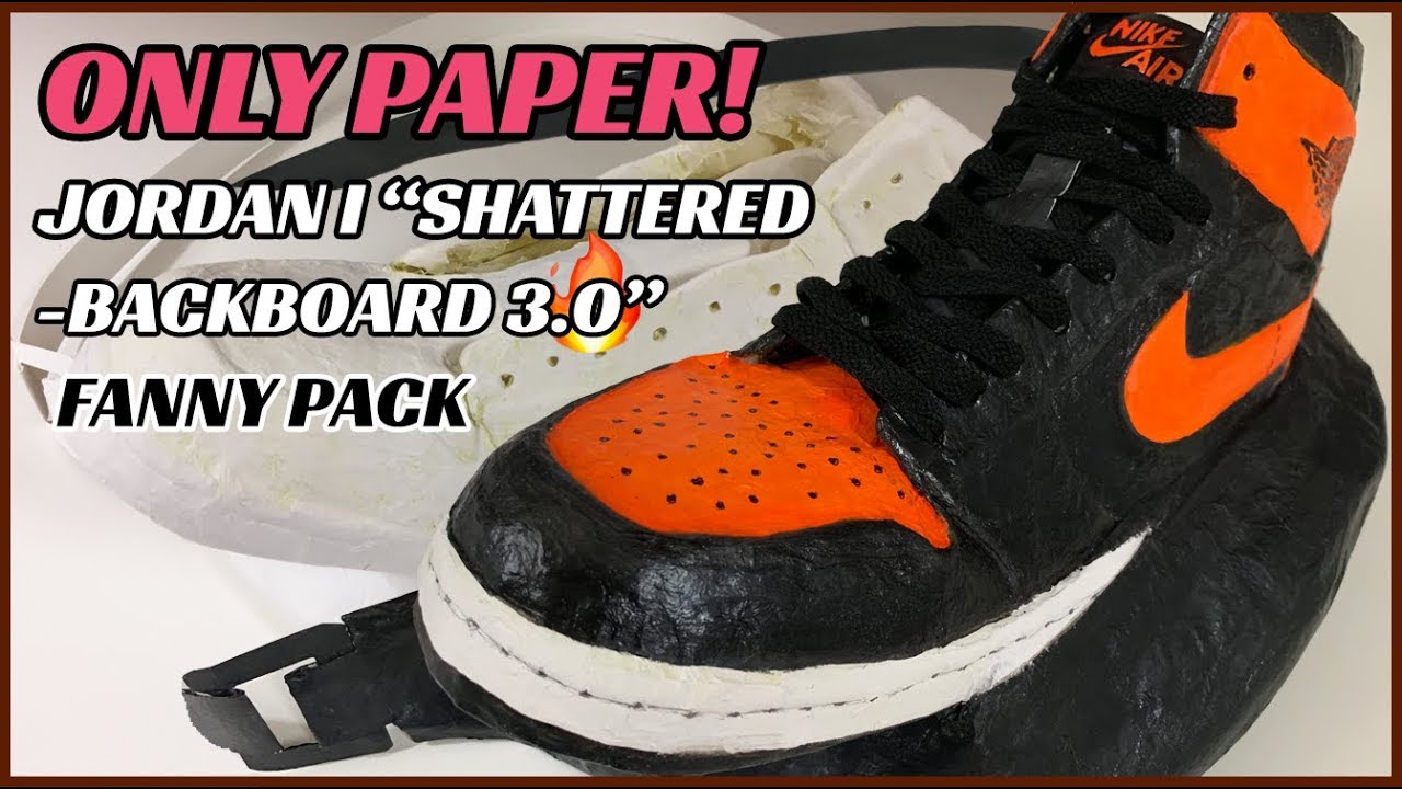 [USING ONLY PAPER!] Air Jordan I "Shattered Backboard 3.0" Fanny Pack ...
