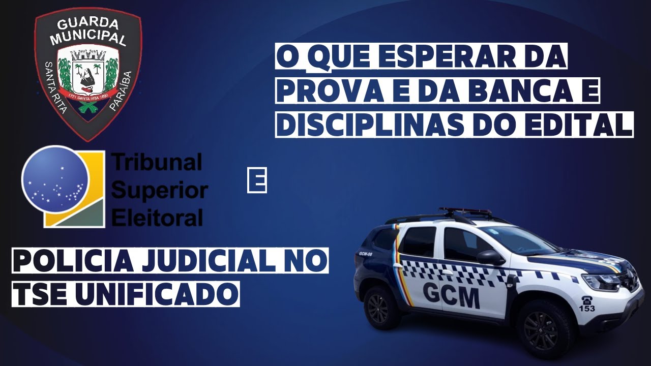 GCM Santa Rita, TSE unificado - o que esperar da prova - YouTube