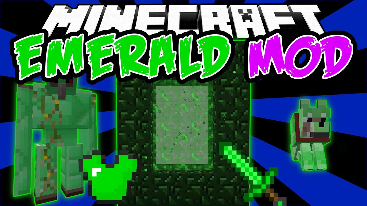 EMERALD MOD: Dimension De Esmeraldas Y Armadura - Minecraft Mod 1.8.9/1 ...