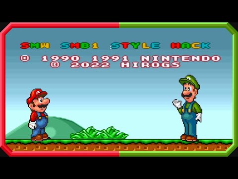 Super Mario World: SMB1 Style 🍄 2-Player [100%/Hack/Playthrough/English ...