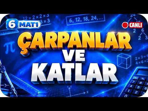 CANLI 🔴 Çarpanlar ve Katlar 📘 6MAT1 #2027