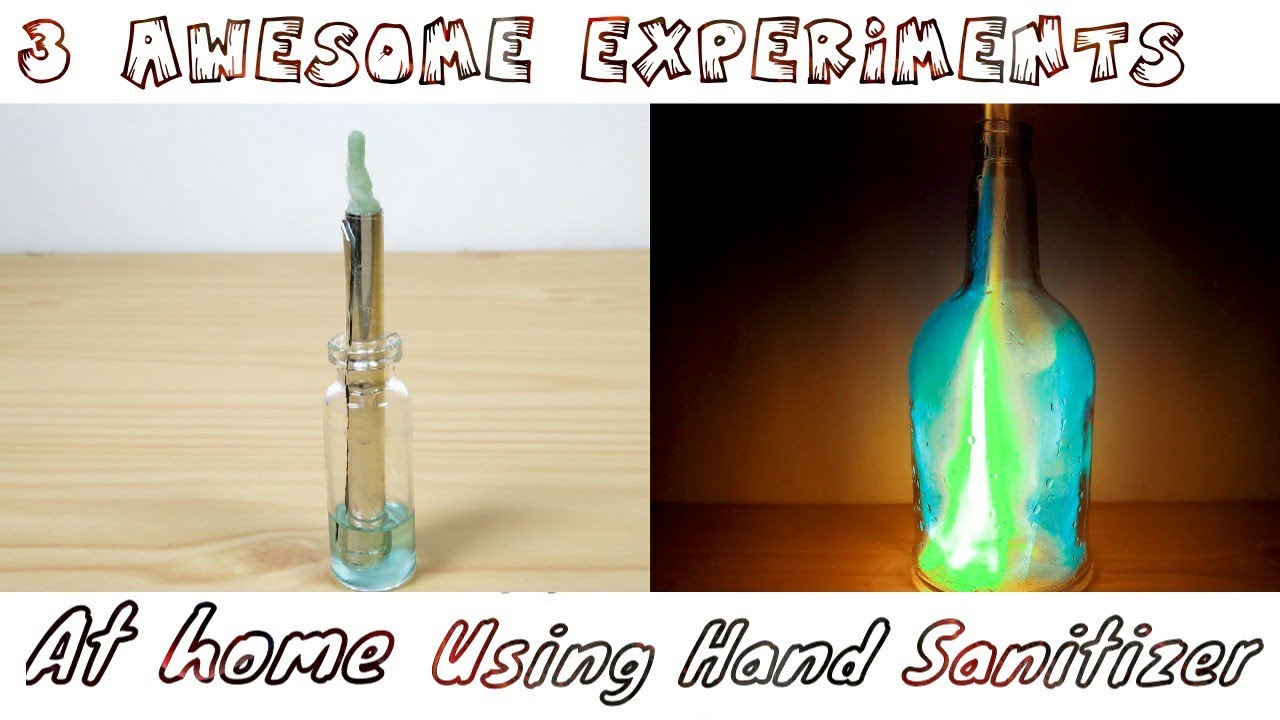 3 Awesome Experiments using Hand Sanitizer you can do at home - YouTube