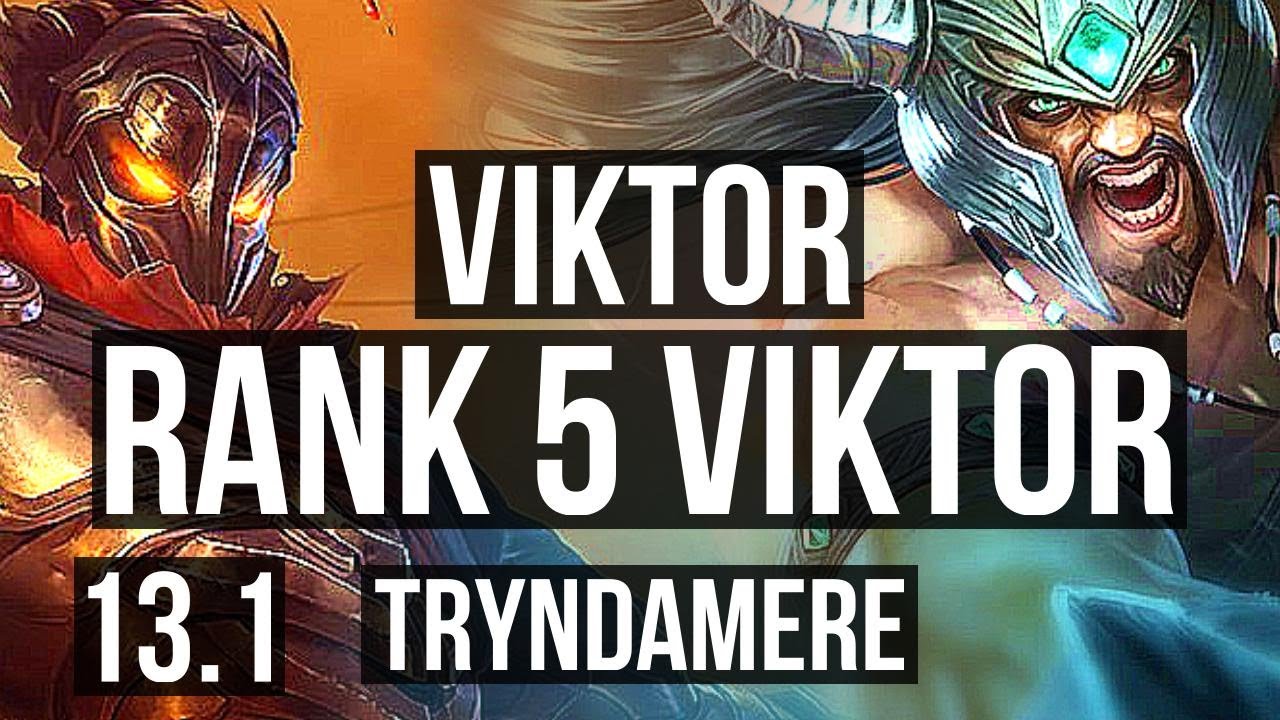VIKTOR vs TRYNDA (MID) | Rank 5 Viktor, 10/2/10, Godlike, Rank 26 | KR ...