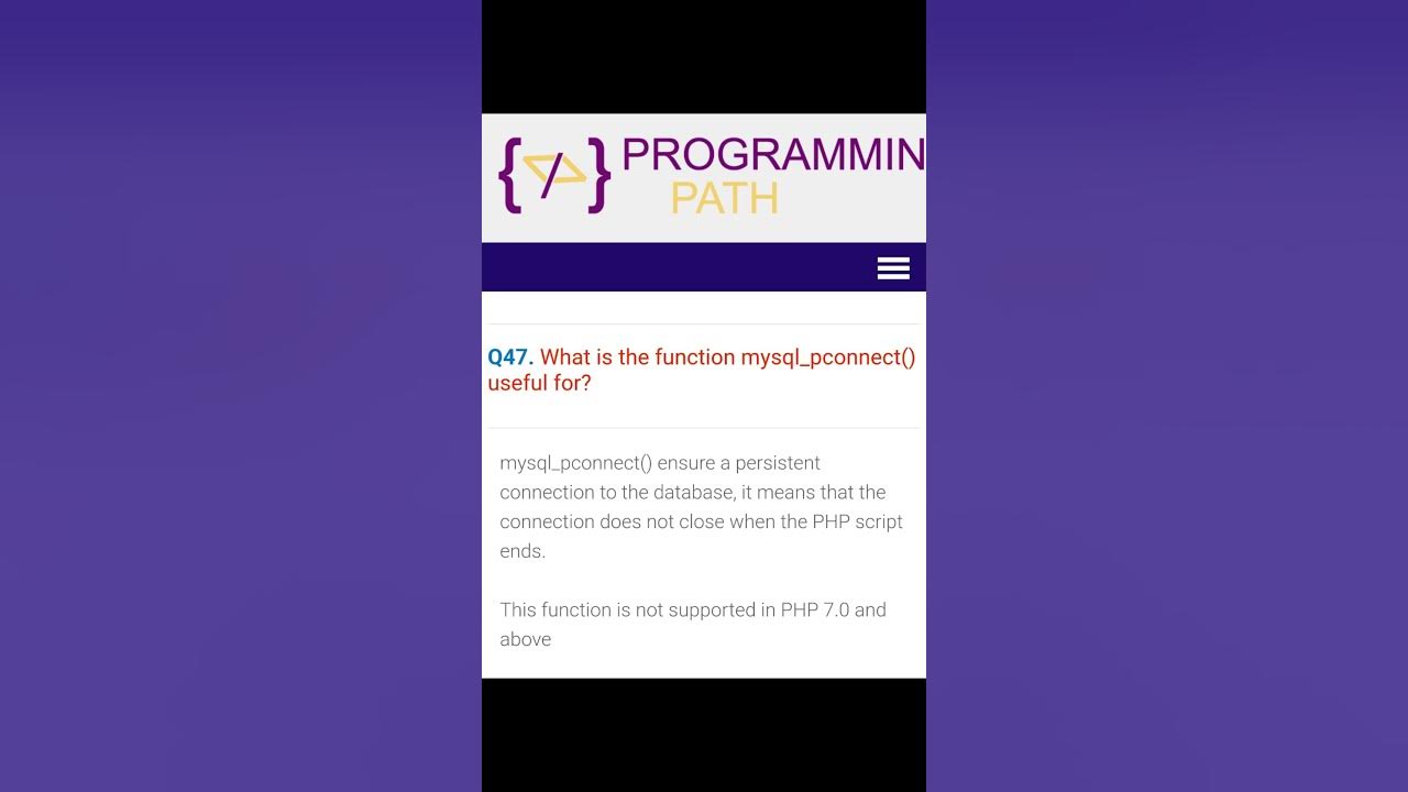 P connect in mysql | #programming #for_experience #php #for_freshers #learnphp #hindi | #mysql ...