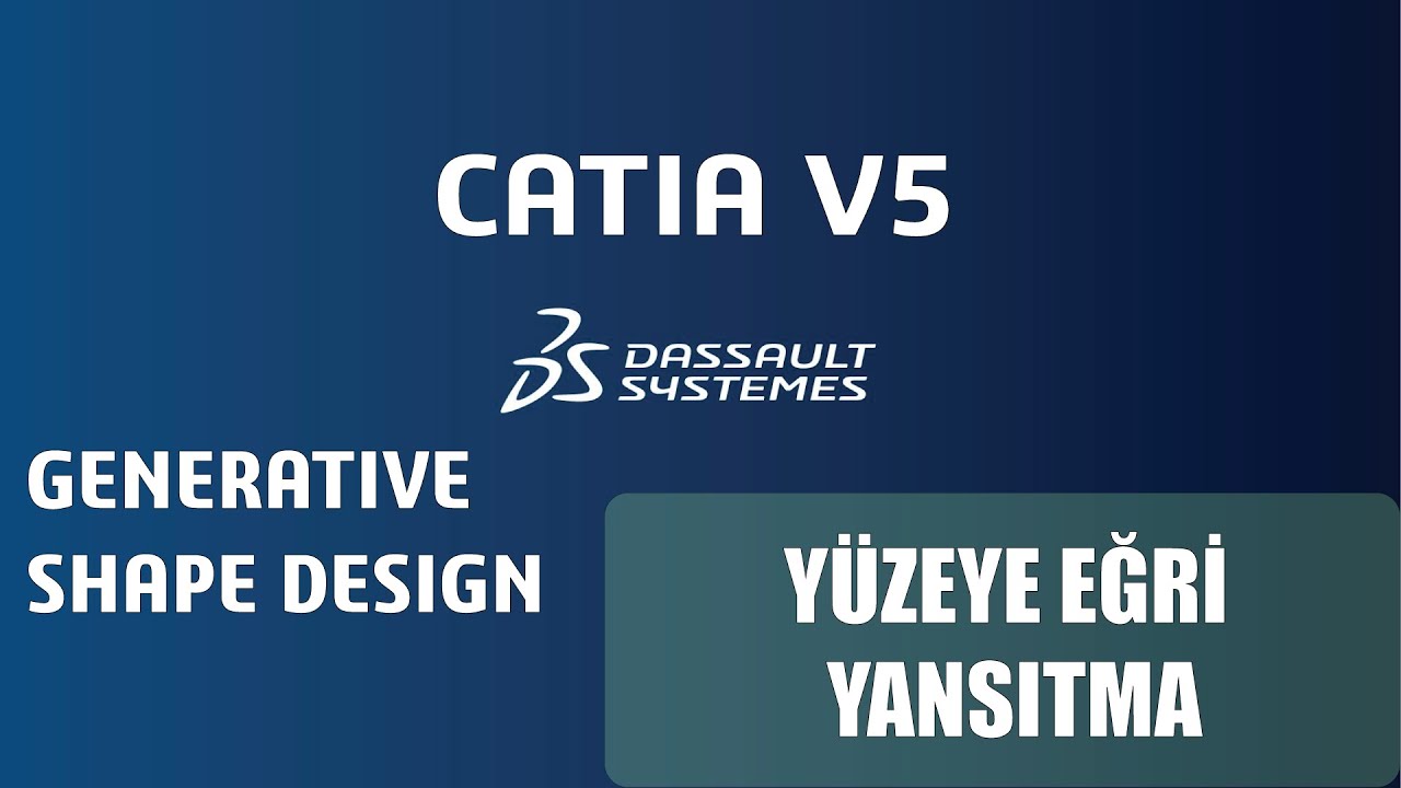 PROJECTION COMBINE CURVE CATIA V5 - YouTube