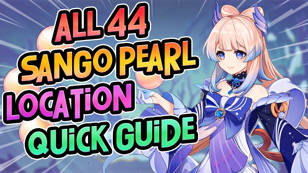 All 44 Sango Pearl Location | Watatsumi Island | Genshin Impact Inazuma ...
