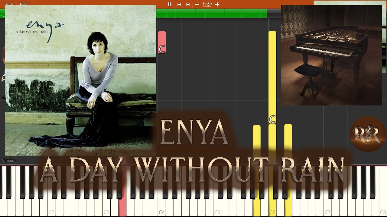 Enya - A Day Without Rain Synthesia Piano Tutorial | Solo - YouTube