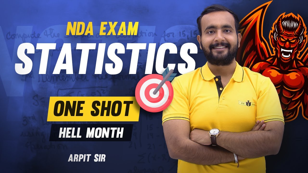 STATISTICS ONE SHOT | ARPIT SIR | HELL MONTH | NDA 2 2023 - YouTube