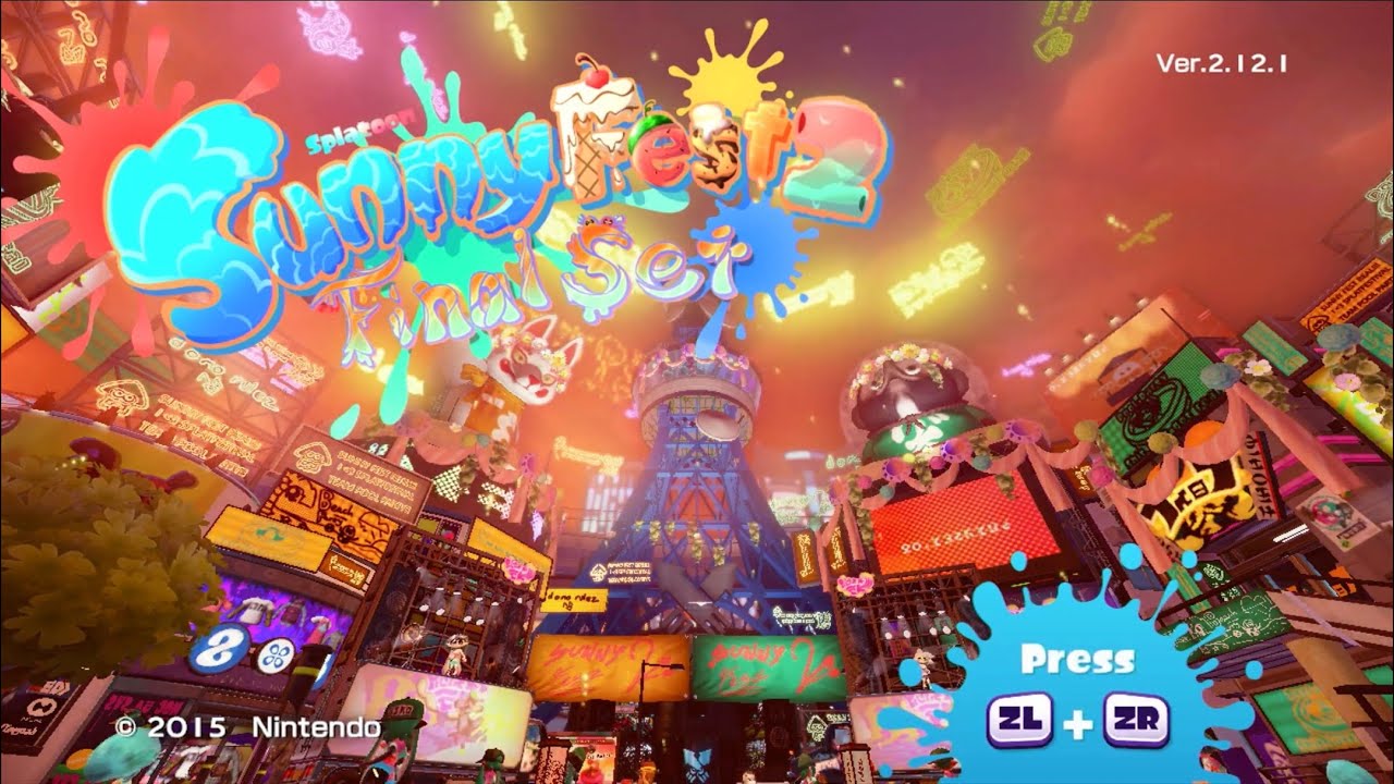 splatoon 1 custom splatfest, sunnyfest! team beach parties vs team pool ...