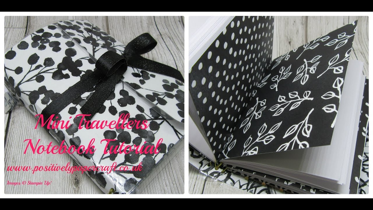 Mini Travellers Notebook/Organiser Tutorial With Handmade Notebooks ...