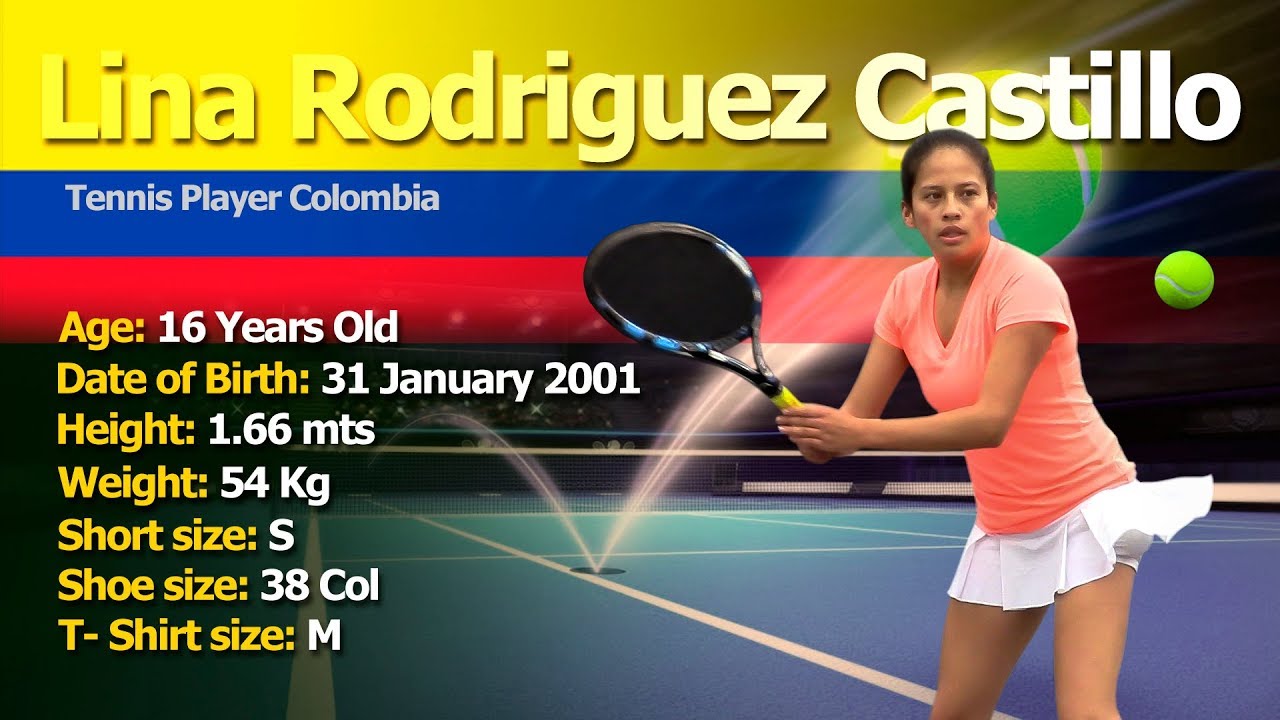 LINA RODRIGUEZ TENNIS PLAYER COLOMBIA - YouTube
