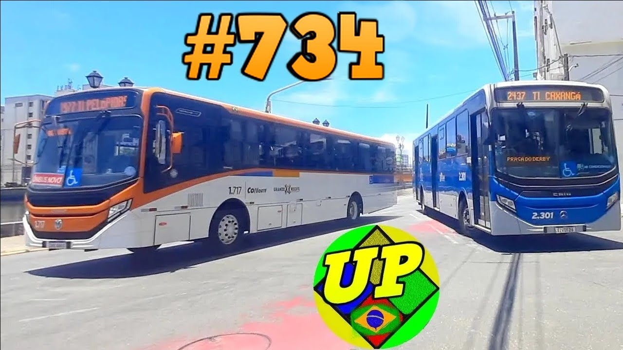 #734 Muitos ônibus no Centro do Recife - Rua da Aurora esquina com a ...