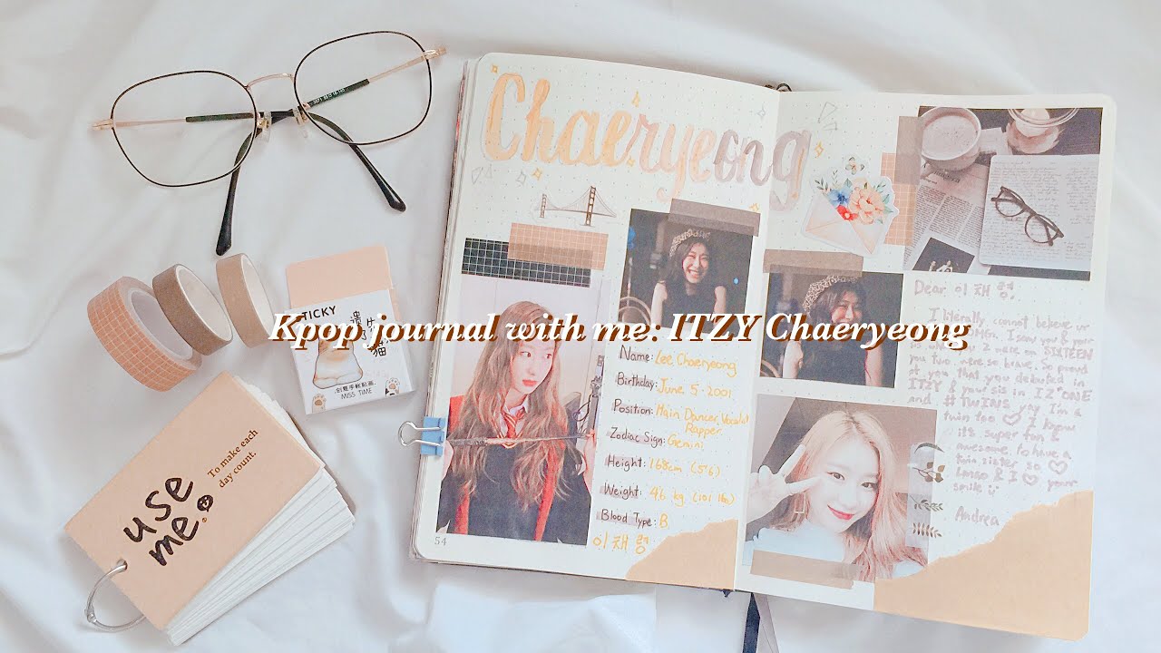 Kpop Journaling with Me I ITZY: Chaeryeong ☁️🌻🥖 - YouTube