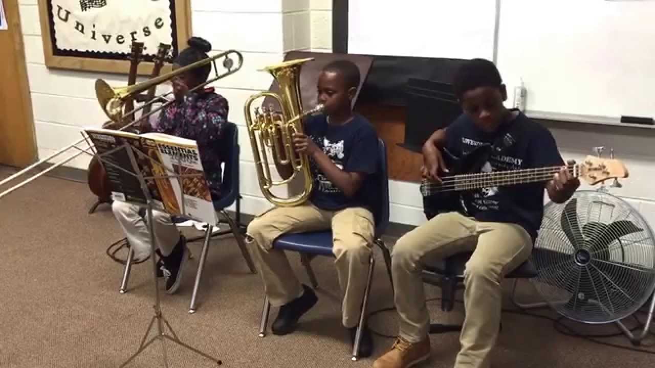 Frere Jacques - LoveWorks Academy Beginning Band (Trio) - YouTube