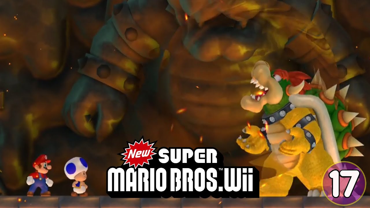 BOWSER VS MARIO AND... BLUE TOAD | New Super Mario Bros. Wii | FINALE ...