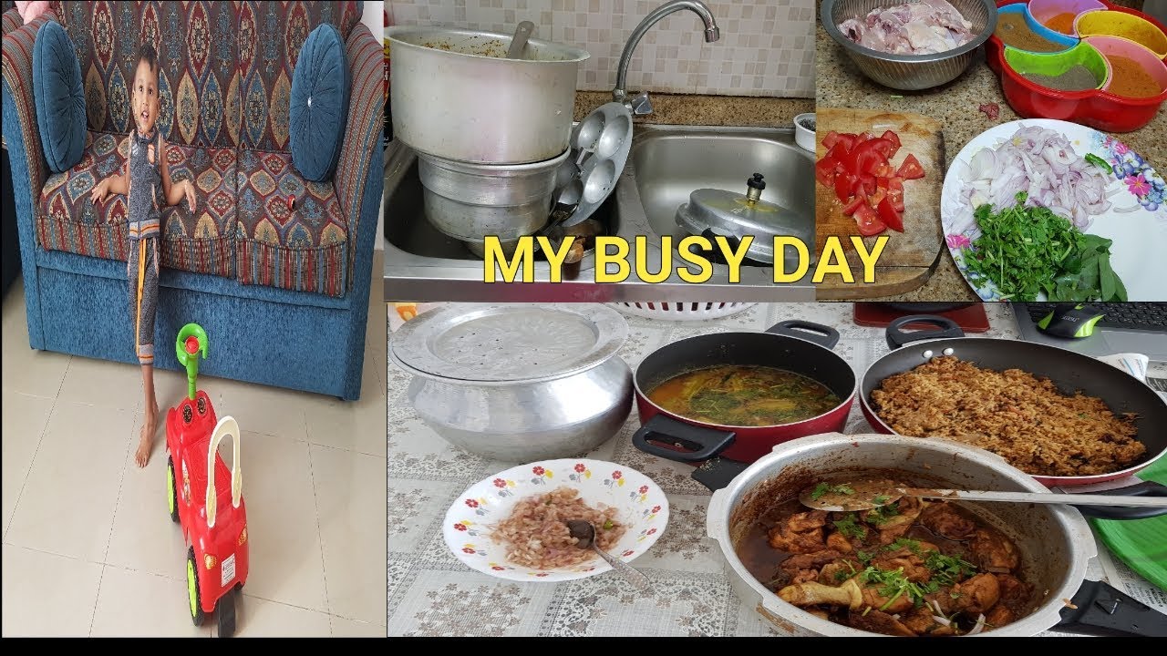 MY MORNING TO AFTERNOON LUNCH ROUTINE / BUSY DAY / INDIAN HOUSEWIFE ...