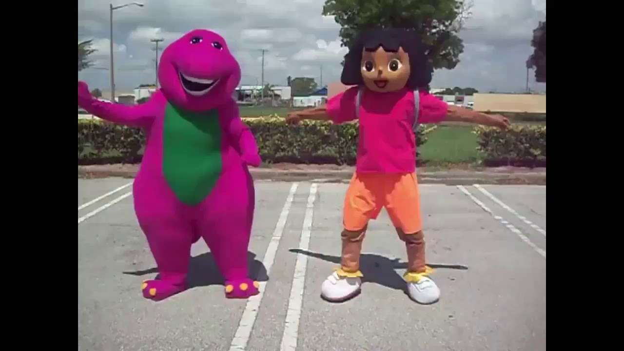 Barney y dora drogados - YouTube