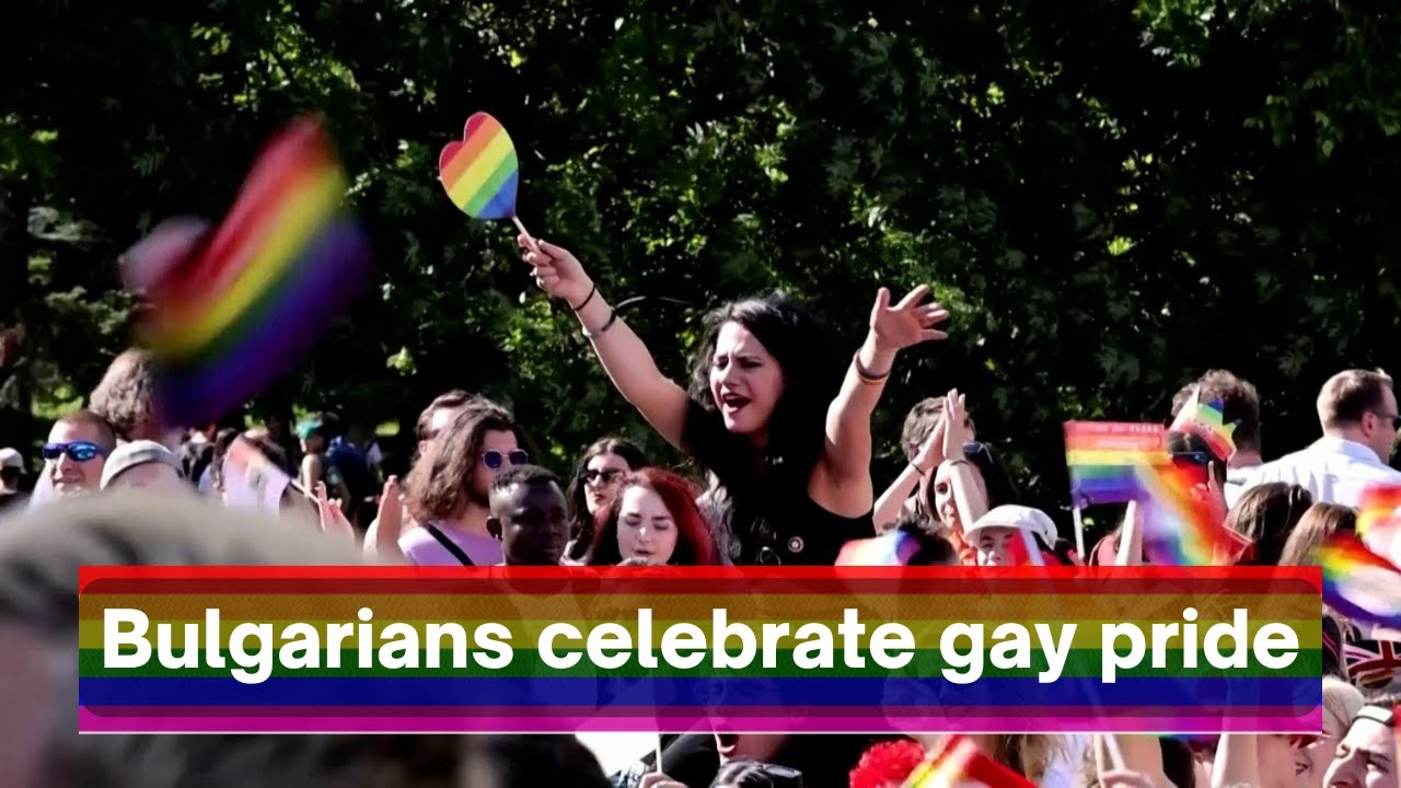 Bulgarians celebrate gay pride with concert and march - YouTube