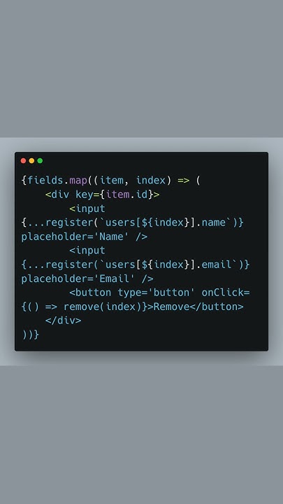 Dynamic Forms in React with Ease #ReactDevelopment - YouTube