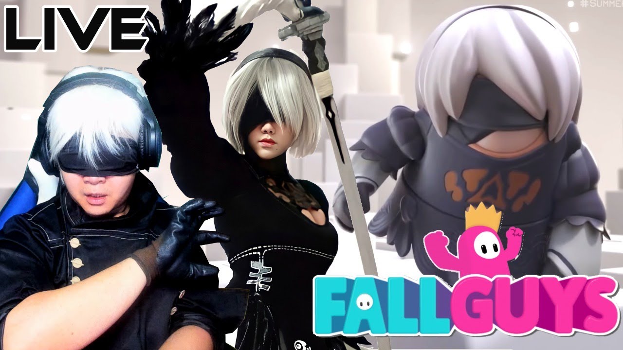 (LIVE) BERJUANG MENDAPATKAN SKIN 2B UNTUK CACA - Fall Guys Indonesia ...