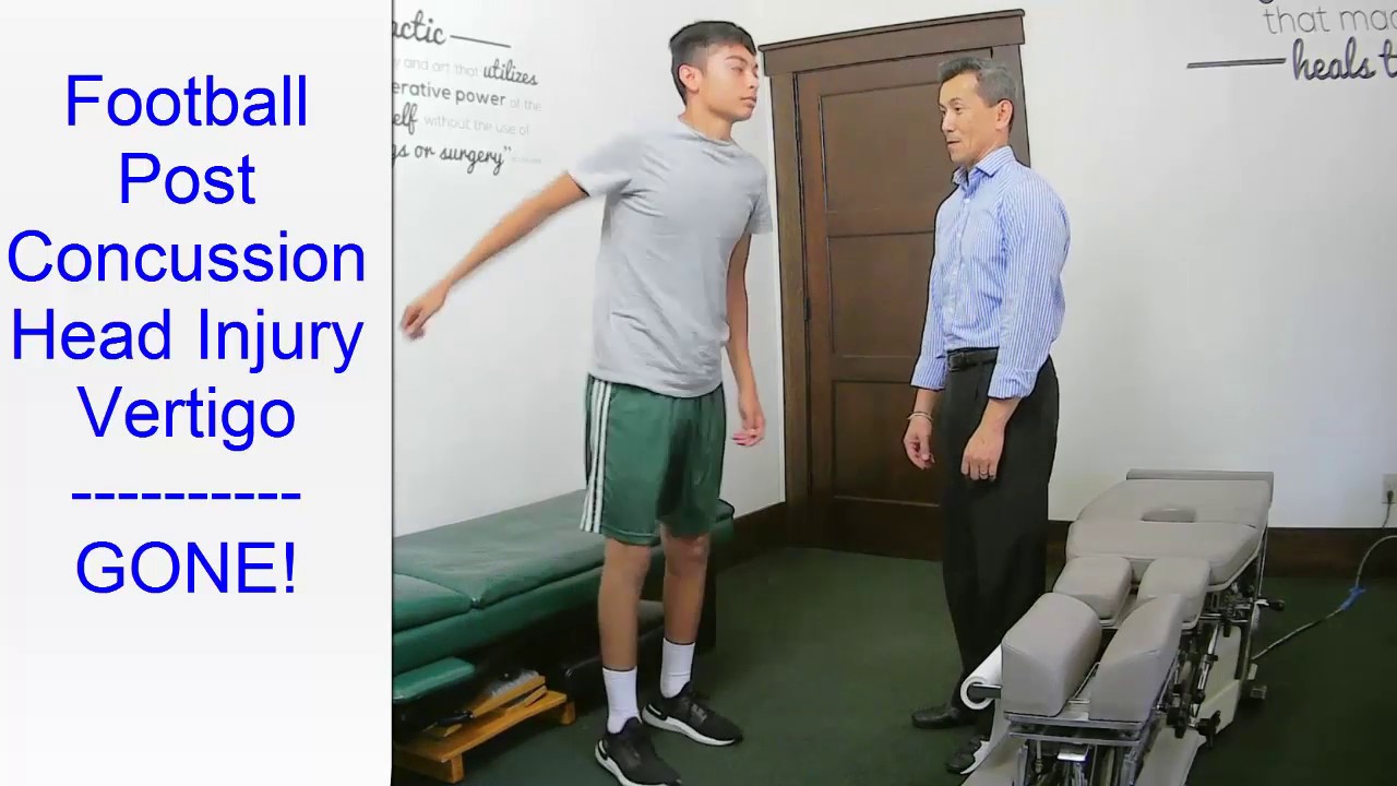 Post Concussion Football Dizziness GONE - Dr Danny Lai - YouTube