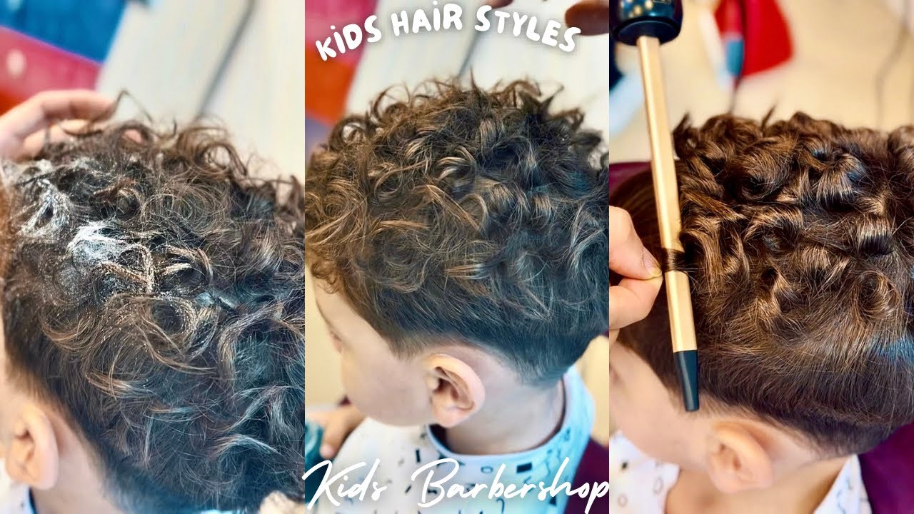 How To Get Curly Hair For Little Boys | Curly Hairstyles - YouTube