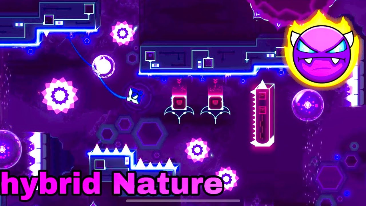 Geometry dash [2.2] (Demon-Epic) Hybrid Nature by Doritos1 [100% ...