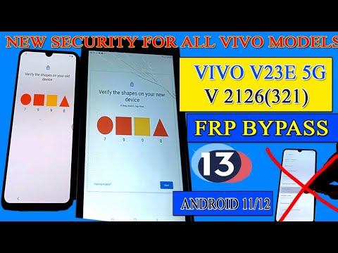 Vivo v23E 5G (V2126(321) FRP BYPASS Android 13 funtouch os 13. settings ...