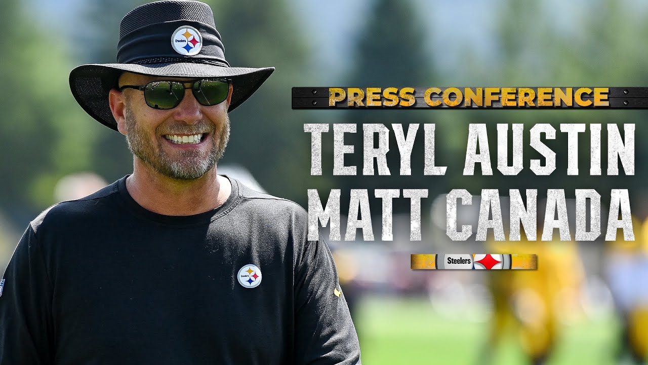Coach Matt Canada on Steelers QBs | Coach Teryl Austin talks ...