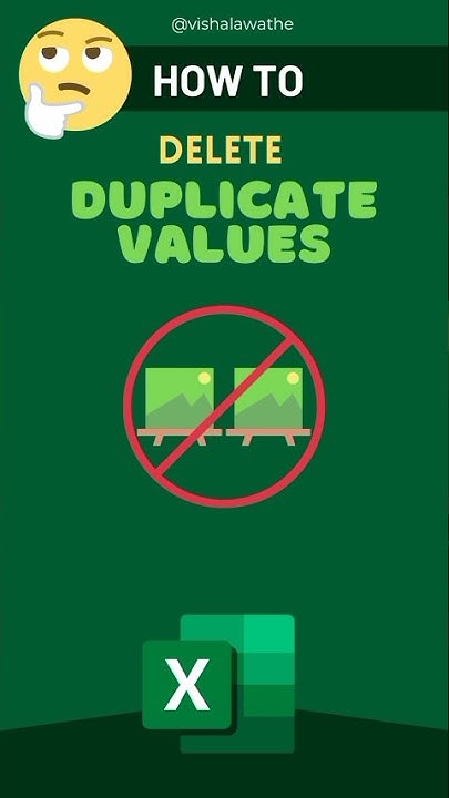 Delete Duplicate Values in Excel #shorts #trending #reels #viral #excel #howto - YouTube