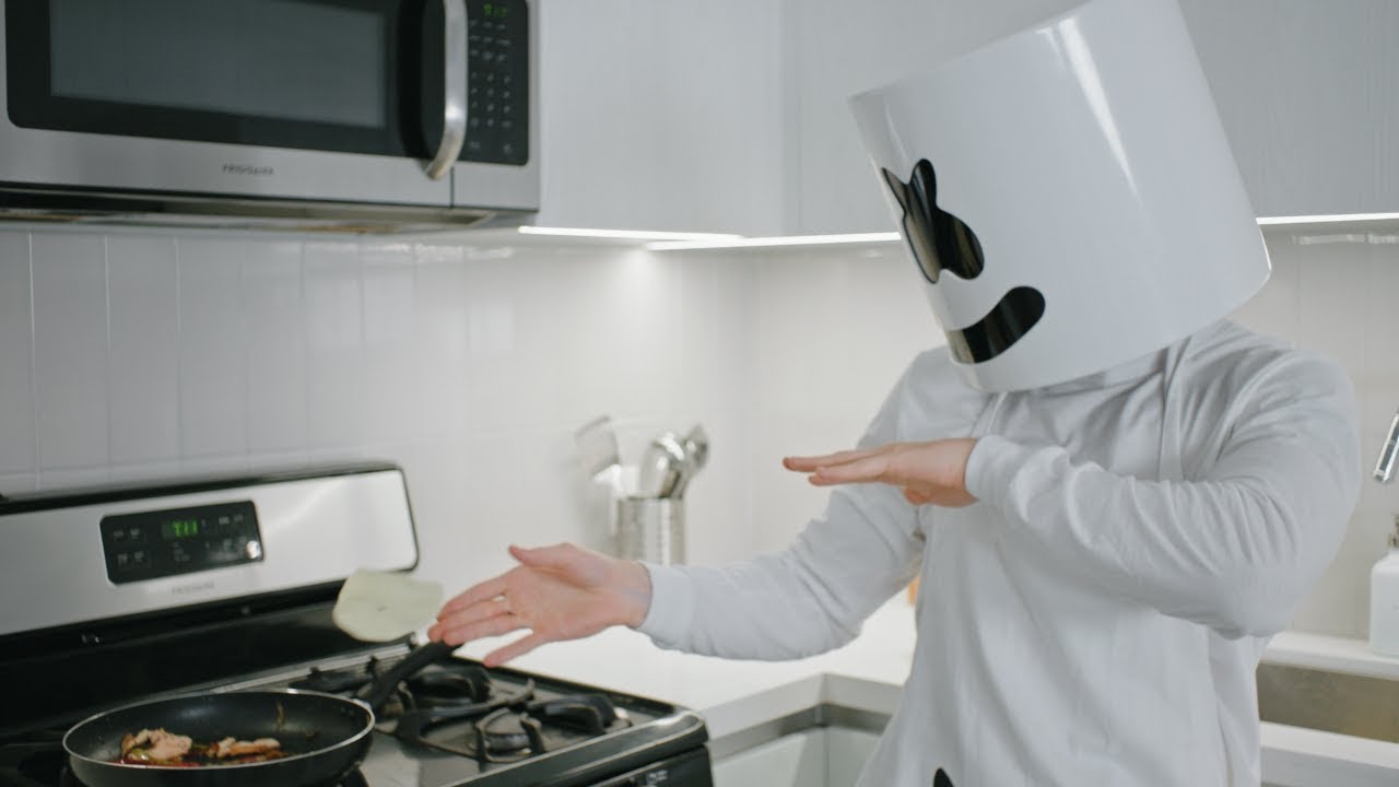 Cooking with Marshmello: How To Make Chicken Cheesesteaks - YouTube