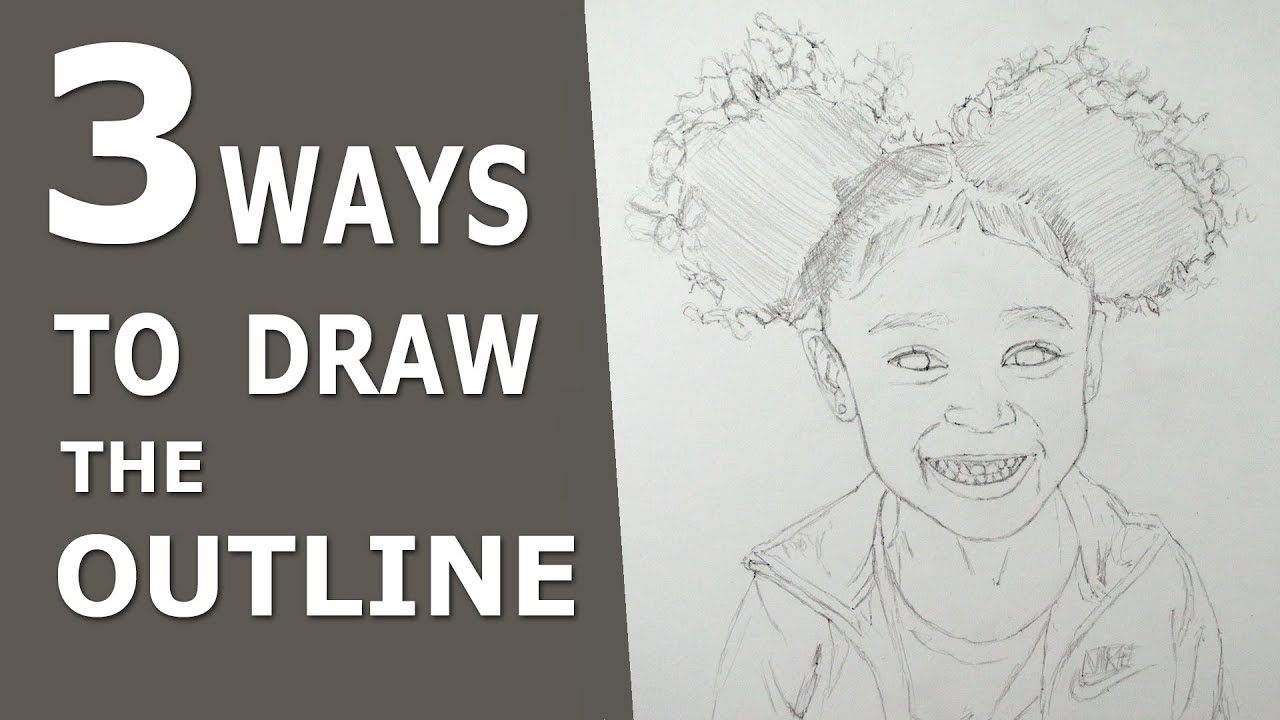 How To Draw A Realistic Face ~ 3 ways to draw the outline … Narrated ...
