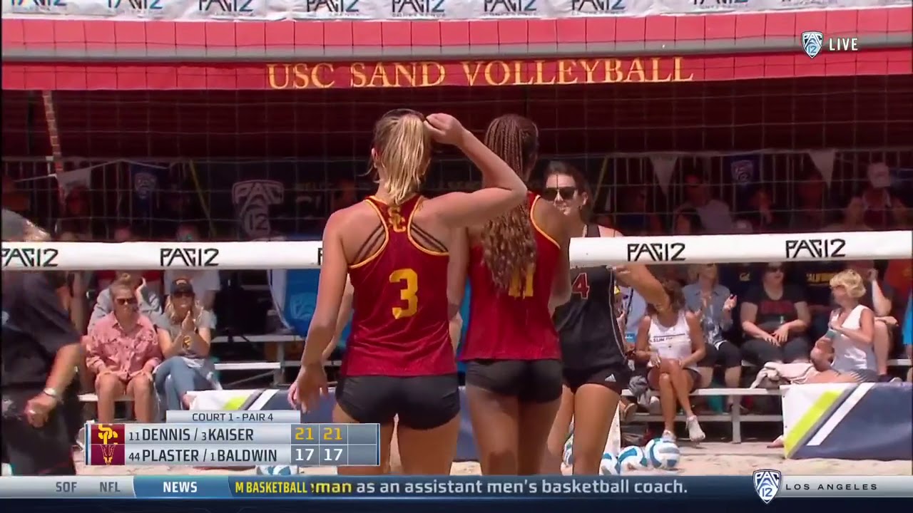 USC Beach Volleyball Highlights - USC 3, ASU 0 - 4/26/2019 - YouTube