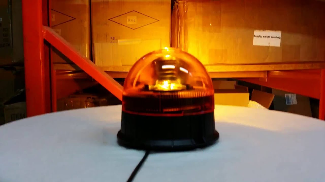 RMB020 MAGNETIC ROTATING BEACON 12/24V - YouTube