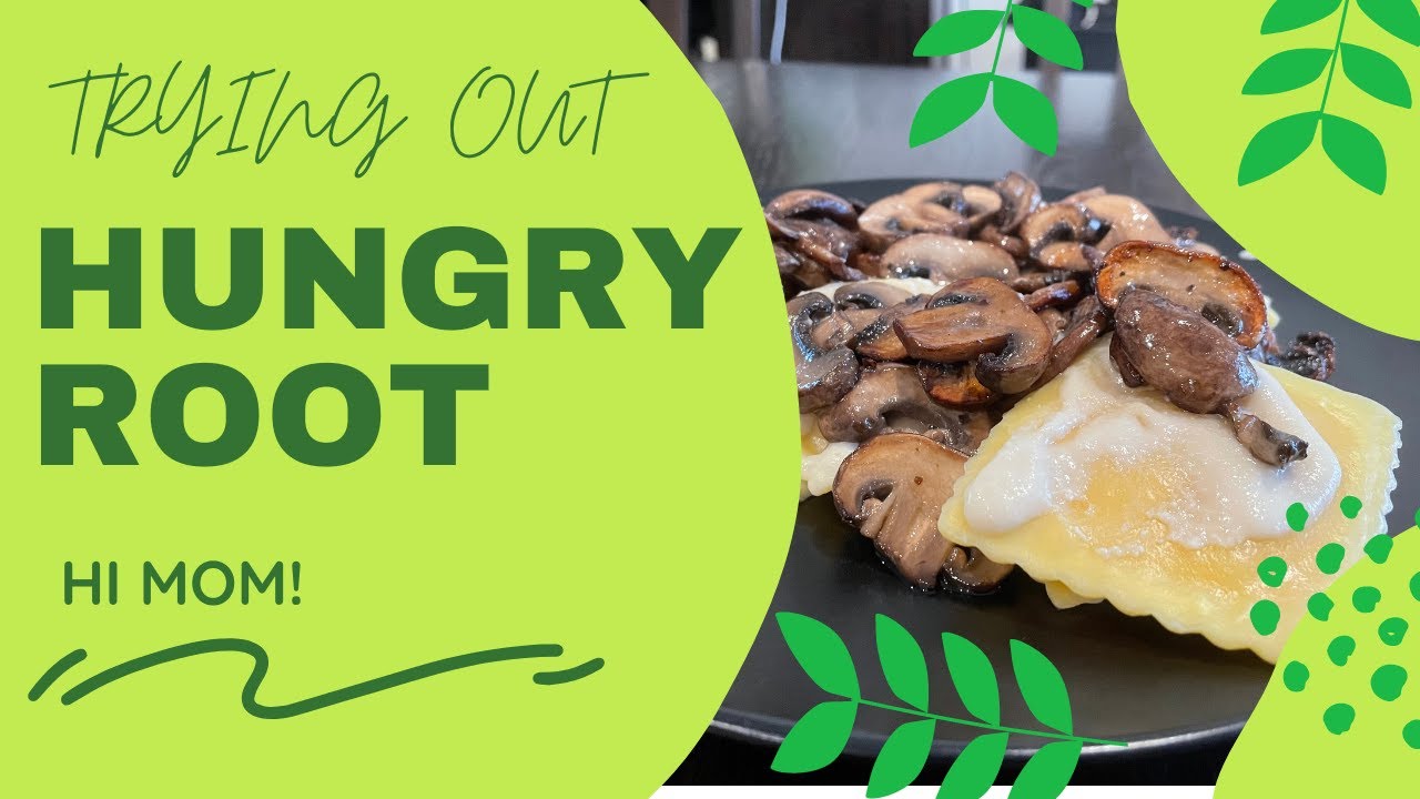 Trying out HUNGRY ROOT meal service What do you get in a box - YouTube